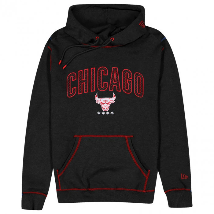 Chicago Bulls New Era City Edition 2023 Black duks sa kapuljačom