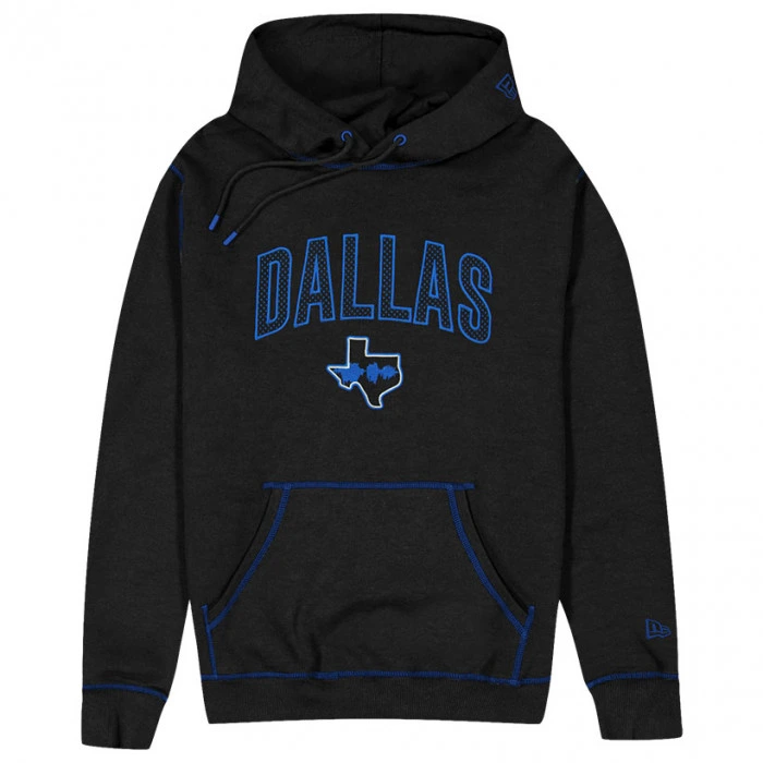 Dallas Mavericks New Era City Edition 2023 Black duks sa kapuljačom