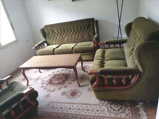 Zelena soba - Trosed, dvosed i fotelja