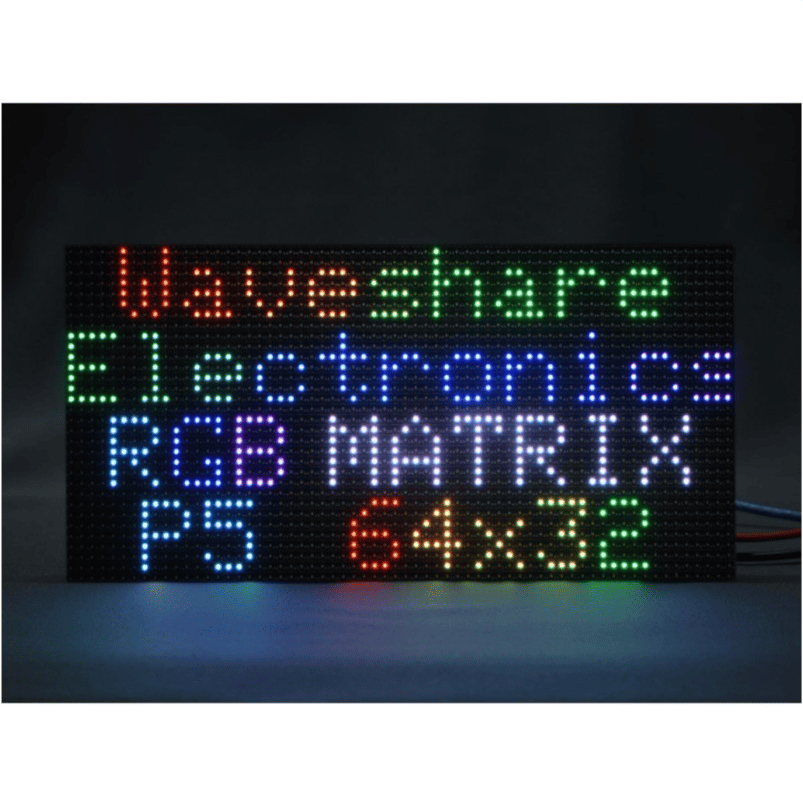 RGB full-color LED matrix panel, 5mm Pitch, 64×32 piksela, podesiva osvetljenost, 320×160 mm