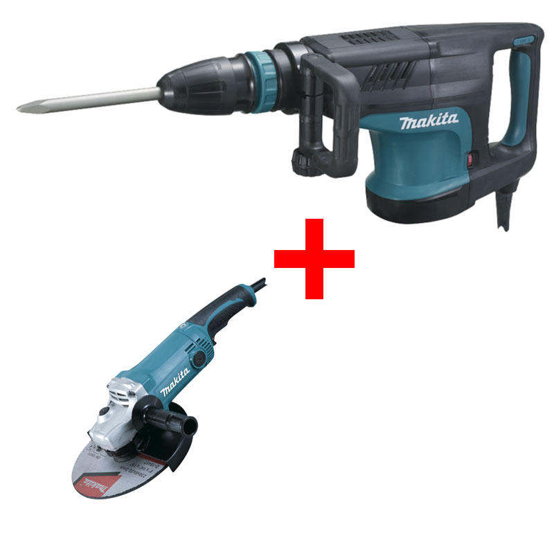 Makita - Štemarica HM1203C + Ugaona brusilica GA9050