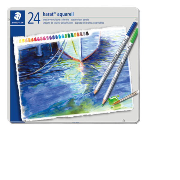 Akvarel drvene bojice set 24 (Karat Akvarel) | Staedtler 125-M24