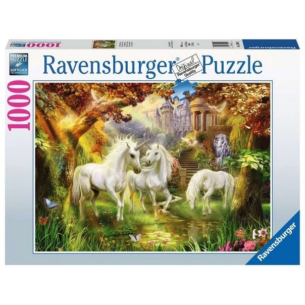 Ravensburger puzzle - Jednorozi u šumi - 1000 delova