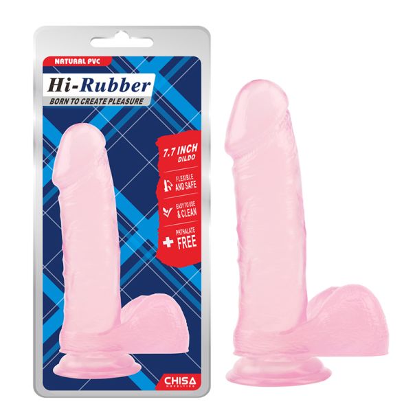 Roze realisticni dildo sa testisima 20cm