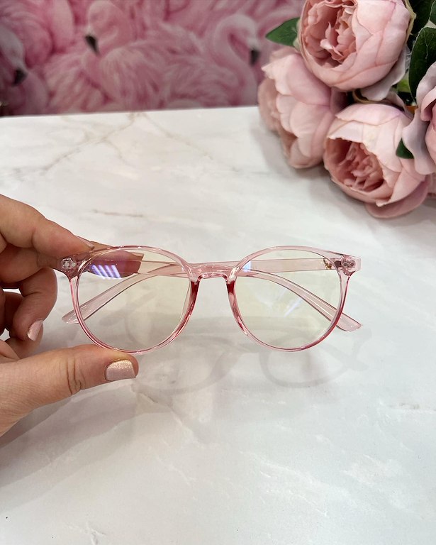 Dioptrijske naočare 56 – Roze round