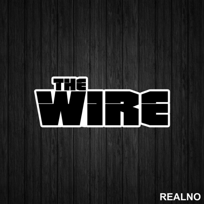 THE WIRE LOGO - NALEPNICA