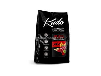 Kudo Low Grain hrana za pse - Red Meat and Vegetables Medium &amp; Maxi ADULT 12kg