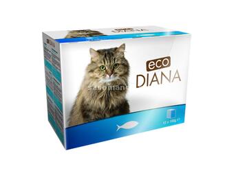 Eco DIANA sos za mačke - riba 12x100g