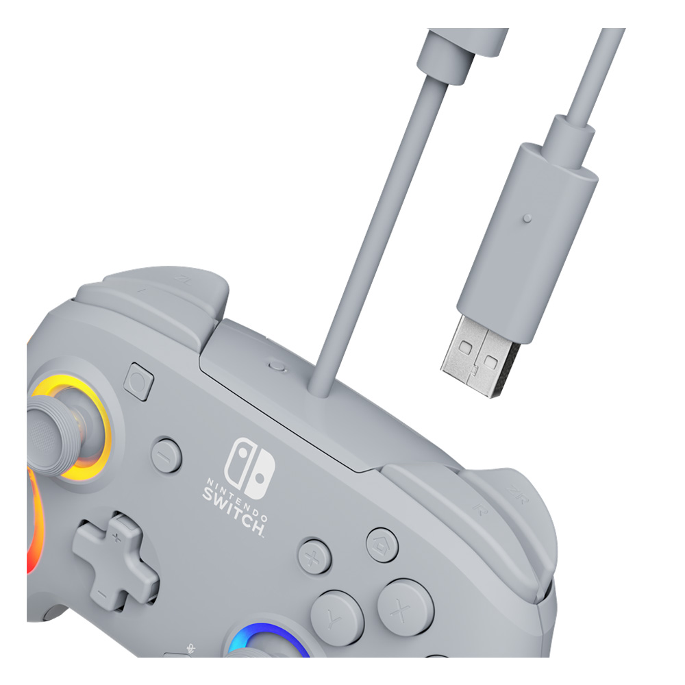 Nintendo Switch Afterglow Wave Wired Controller Grey