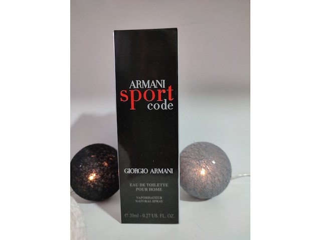 Armani Code Sport muški parfem 20 ml