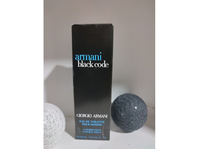 Armani Black Code Giorgio Armani muški parfem 20 ml