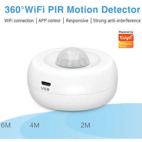 Gembird Zigbee Tuya Smart WiFi PIR senzor detektora pokreta infracrveni ZIGBEE-SMART-PIR-MS08