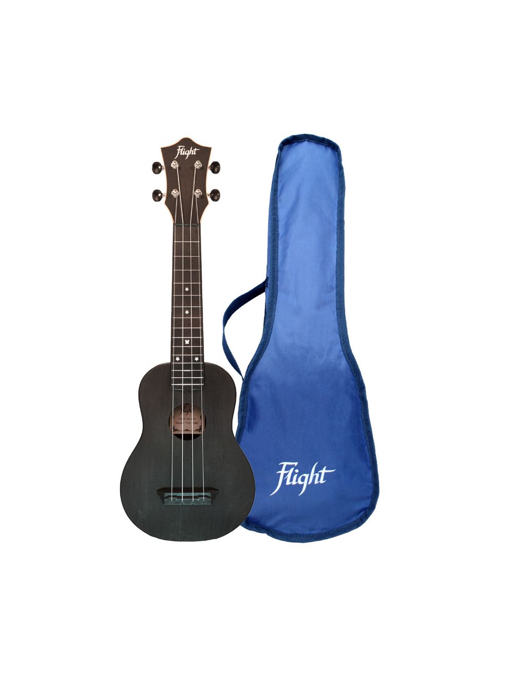 Flight TUS35 Black Travel Soprano Ukulele