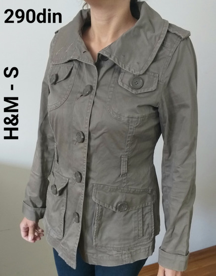 H&M ženska jakna mantil S/36