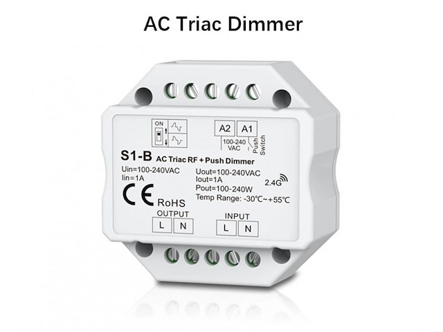 WiFi smart dimer za LED rasvetu 230VAC 1CH ugradni