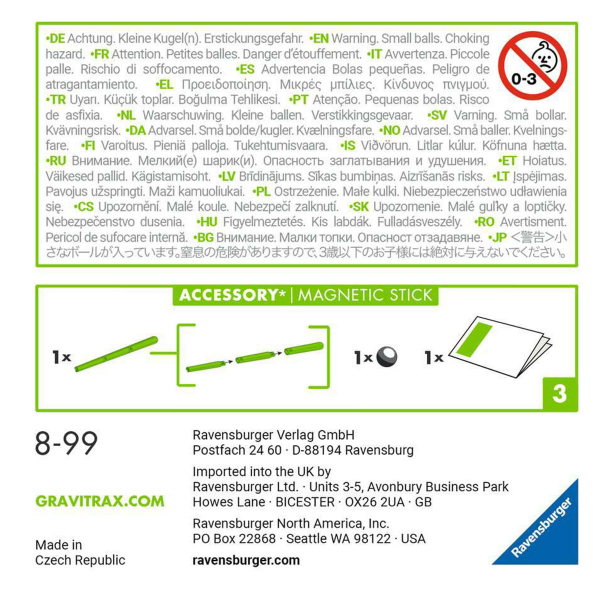 Ravensburger društvena igra – Gravitrax Magnetni štapić RA27478