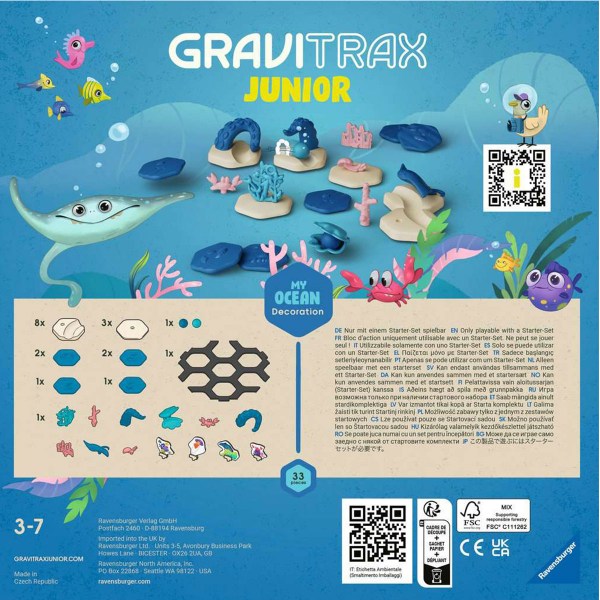 Ravensburger društvena igra – Gravitrax Junior dodatak My Ocean RA27400