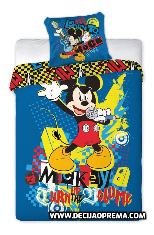 Posteljina za decu Mickey Mouse Born to Rock