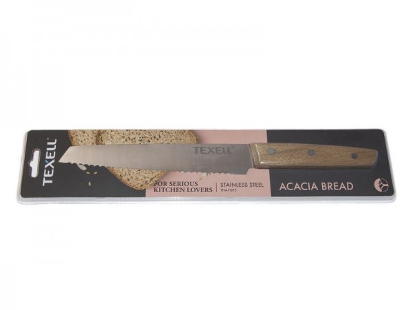 TEXELL TNA-H215 Nož od nerđajućeg čelika Acacia za hleb