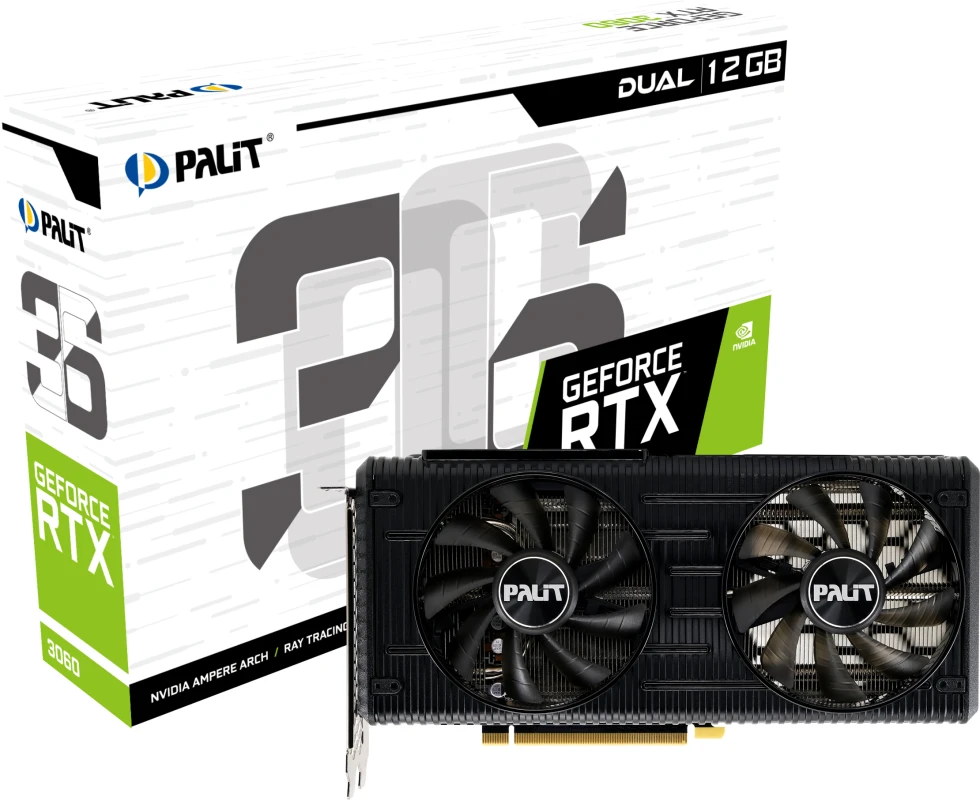 Palit GeForce RTX3060 Dual (NE63060019K9-190AD) grafička kartica 12GB GDDR6 192bit LHR