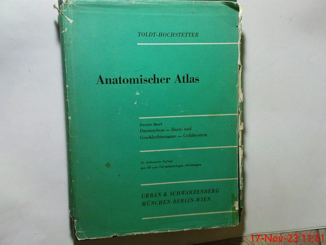 TOLD - HOCHSTEETTER - ANATOMISCHER ATLAS