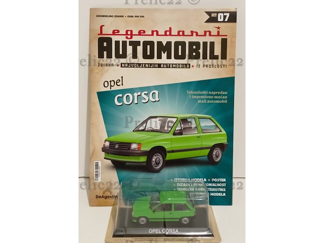 Legendarni automobili broj sedam- Opel CORSA (KORSA)
