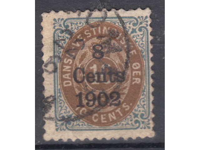 Danska kolonija - Zapadna Indija 1902 Mi#26 I