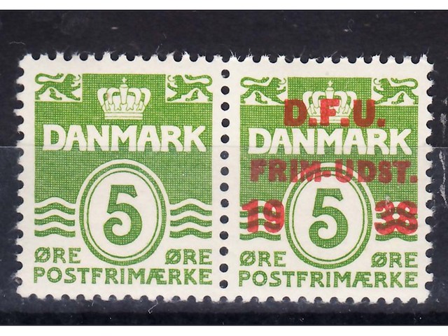 Danska 1938 Mi#243 ** par sa i bez pretiska