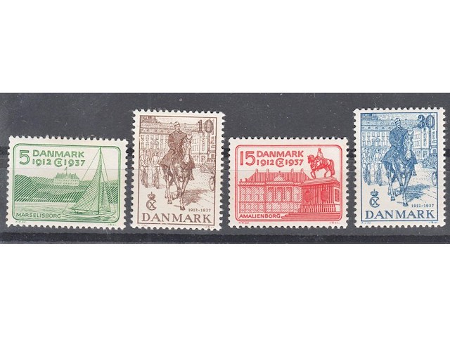 Danska 1937 Mi#237-240 serija *