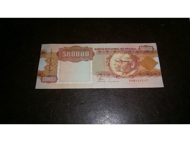 ANGOLA 500.000 KWANZAS 1991 UNC