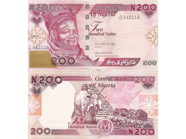 Nigeria 200 naira 2023. UNC Novi dizajn