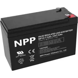 NPP NP12V-7.5Ah, AGM baterija-akumulator