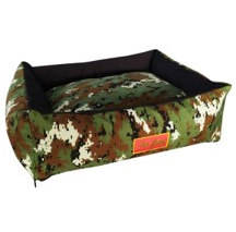 Pet Line Krevet za pse sa jastukom militari/crna S 65x50cm