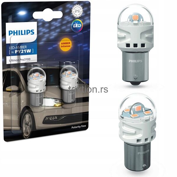 Philips Ultinon Pro3100 SL LED sijalice 12V 2,15W PY21W žuta 2kom