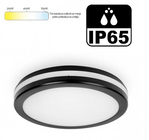 Led Plafonjera X09-300-24W 3000/4000/6500K IP65 CRNA 201826