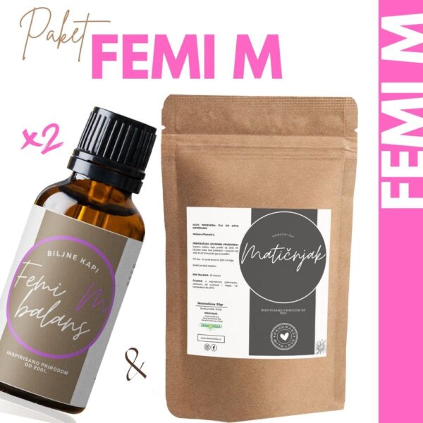 Paket za uređenje menstrualnog ciklusa “FEMI M Balans”
