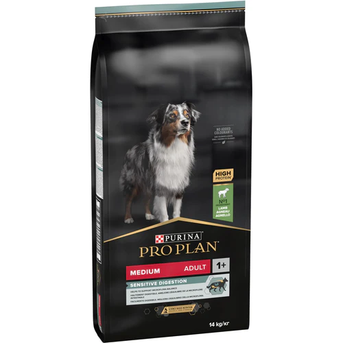 PRO PLAN OptiDigest Medium Sensitive Digestion Adult s jagnjetinom, 14kg