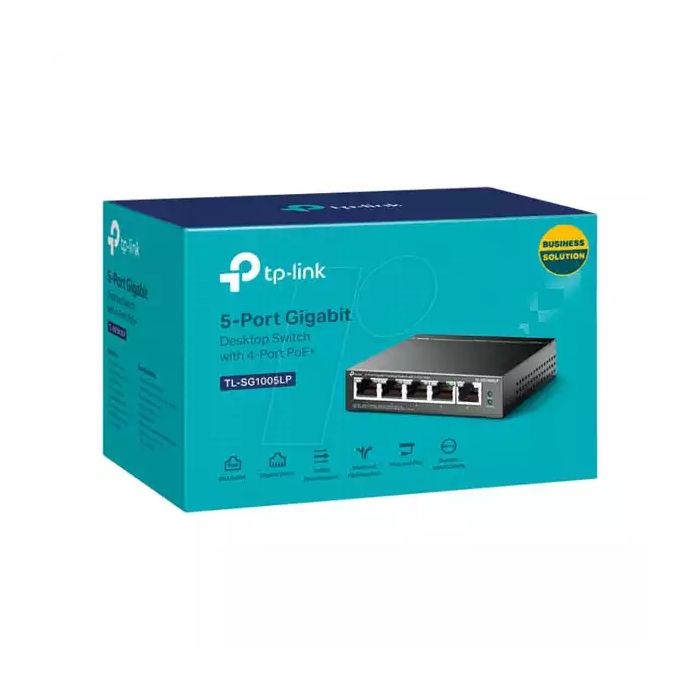 Svič 10/100/1000 5-port TP-LINK TL-SG1005LP 4xPoE port 30W