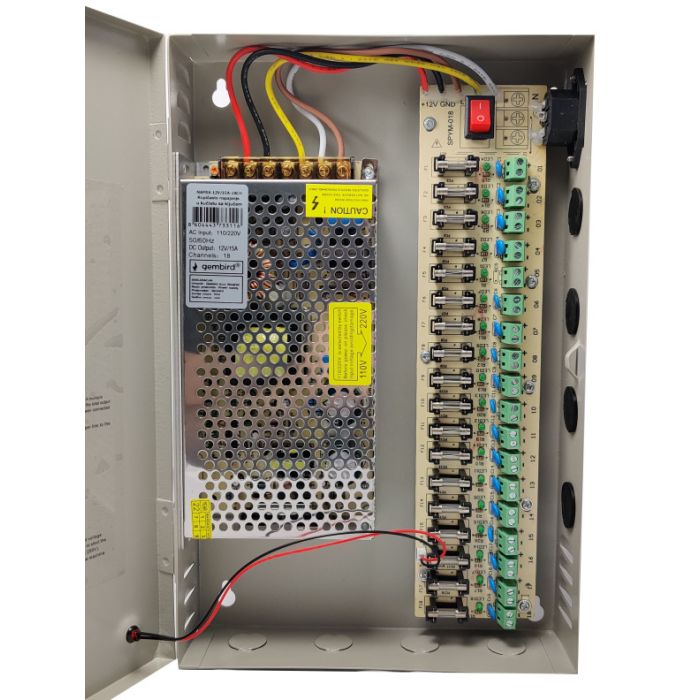 GEMBIRD Napajanje sa ključem NAPRK-12V/15A-18CH 2A/CH