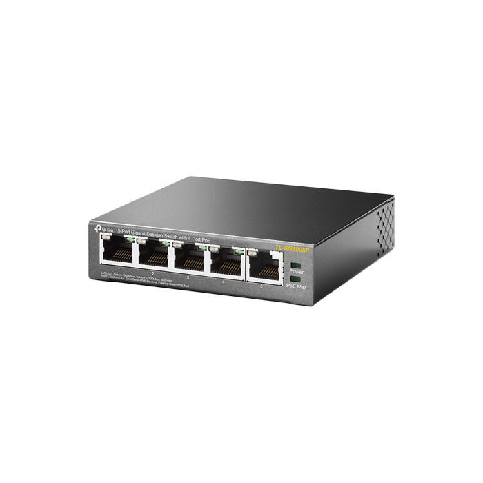 TP-LINK Switch TL-SG1005P Neupravljivi, 5 RJ-45 portova, 2K, 10Gbps
