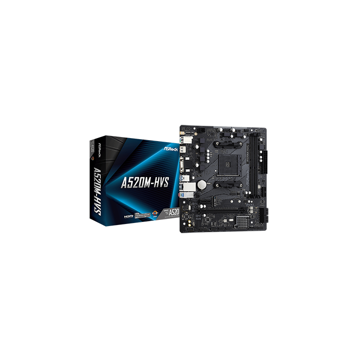 Matična ploča ASRock A520M - HVS AMD, AMD® AM4, AMD® A520, Micro ATX