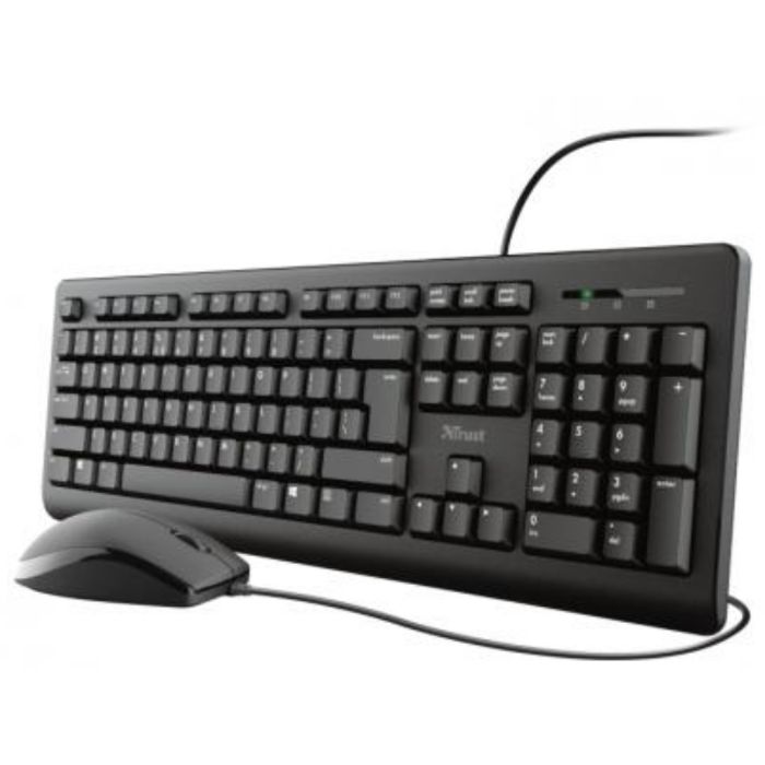 Tastatura+miš TRUST Primo žični set/crna