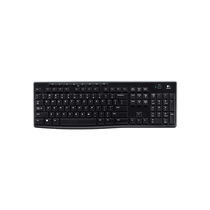 LOGITECH Bežična tastatura K270 (Crna) - 920-003738 USB nano prijemnik, Membranski tasteri, EN (US), Alkalna baterija