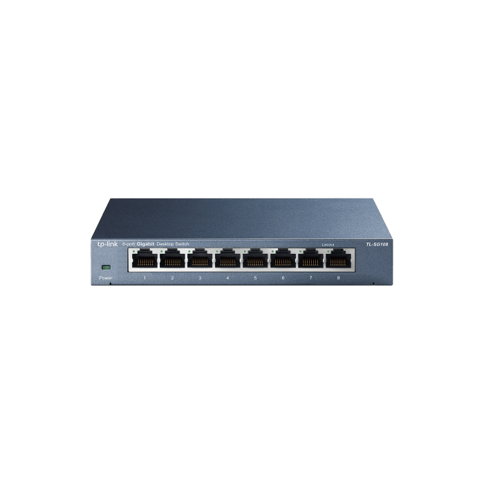 TP-LINK Switch uređaj - TL-SG108 - Neupravljivi, 8 RJ-45 portova, 4K