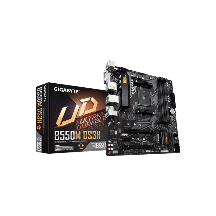 Matična ploča GIGABYTE B550M DS3H (rev. 1.x) AMD, AMD® AM4, AMD® B550, Micro ATX