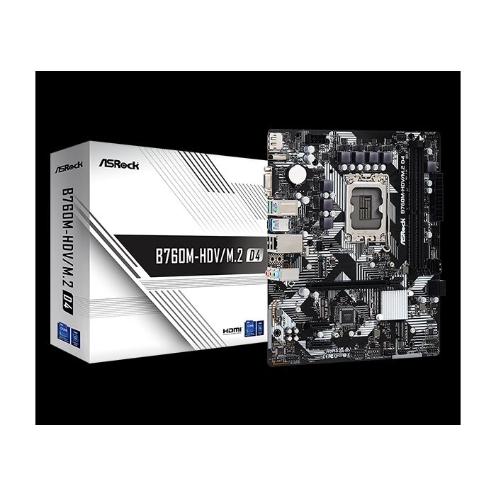 MB s1700 ASRock B760M-HDV/M.2 D4 90-MXBL40-A0UAYZ