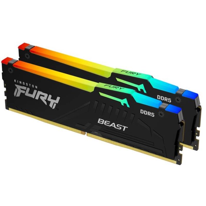 DIMM DDR5 64GB (2x32GB kit) 6000MT/s KF560C36BBEAK2-64 FURY Beast RGB EXPO