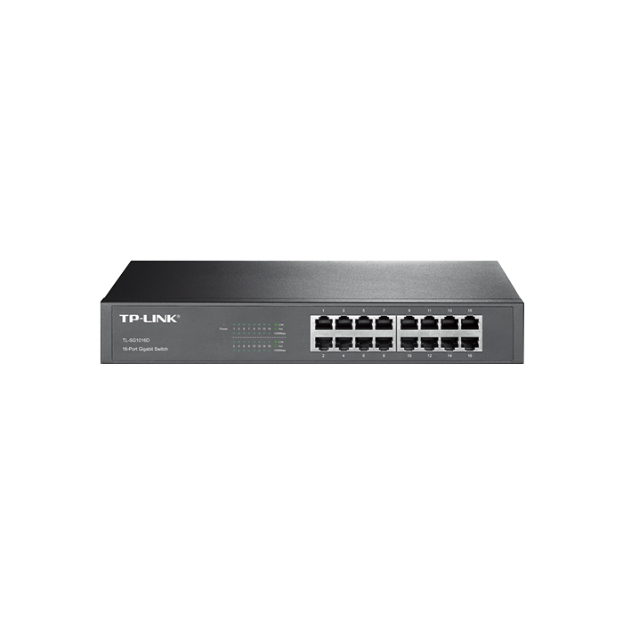TP-LINK 16-Port Gigabit Desktop/Rackmount Switch - TL-SG1016D Neupravljivi, 16 RJ-45 portova, 8K, 32Gbps