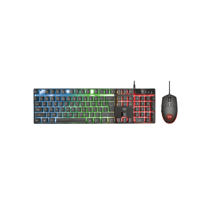 TRUST Gejmerska tastatura i miš GXT 838 AZOR GAMING COMBO (Crna) USB, Membranski tasteri, EN (US)