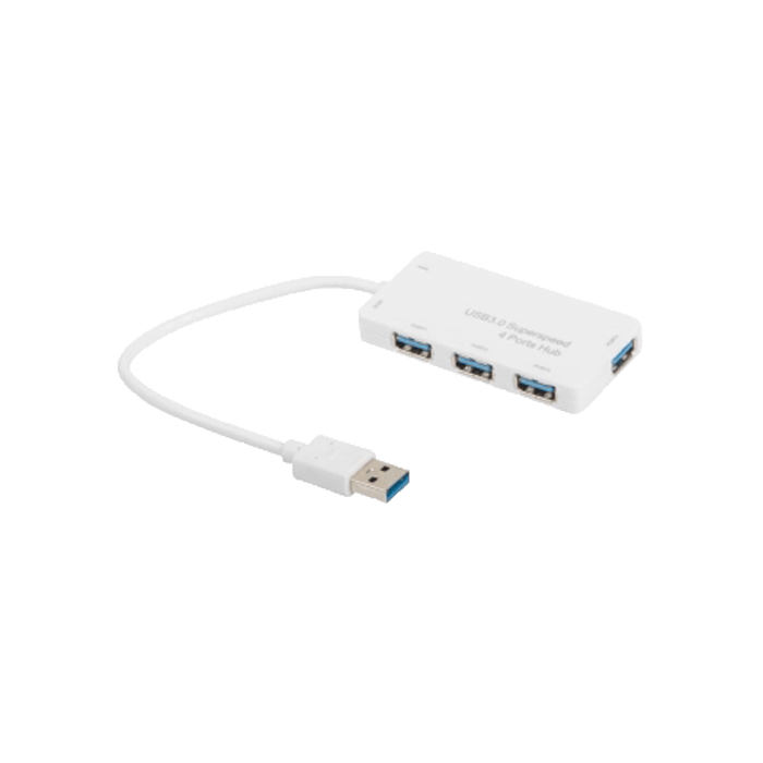 E-GREEN USB hub 3.0 4 port - KON00308 4 x USB-A 3.0 , USB 3.0 - A, Bela